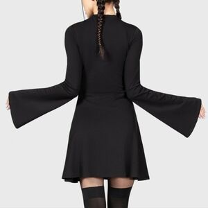 Killstar | Dresses | Nwt Killstar Wednesday Collab Long Sleeved Skater ...